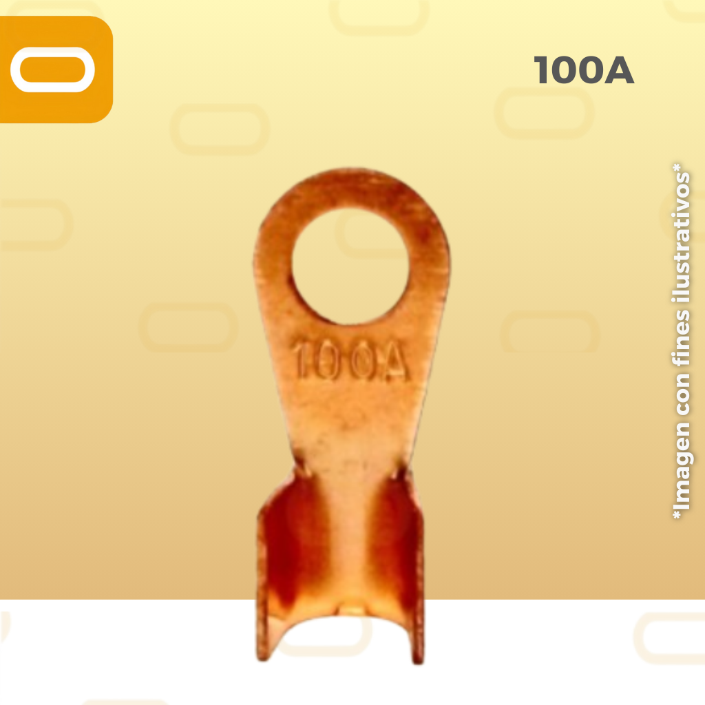 Terminal para Cable de Batería 100A | Conectores | Una unidad Terminal